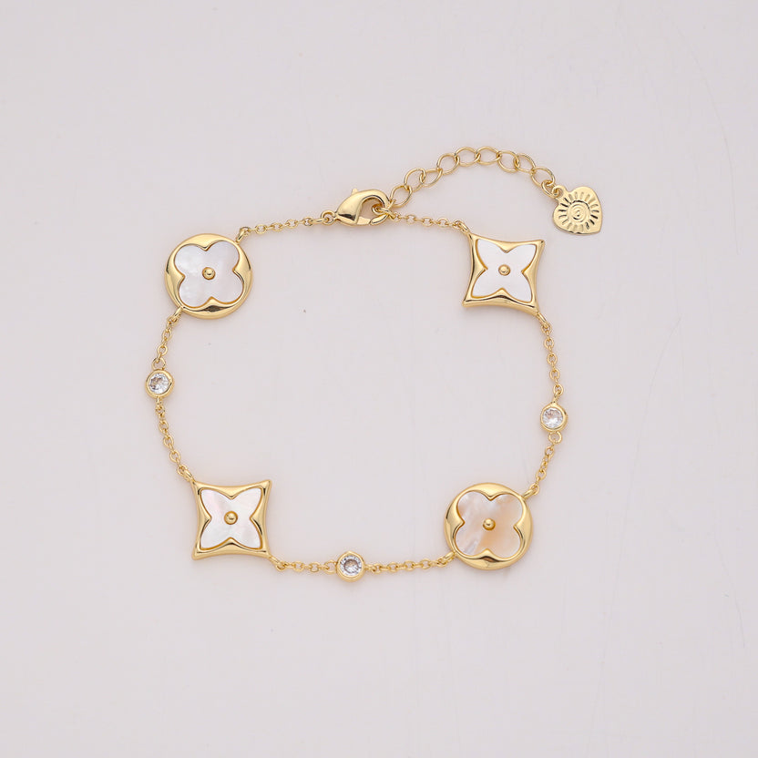 CAD DEL / 4 FLORES MONOGRAMA / MADRE PERLA / DORADO – My Store