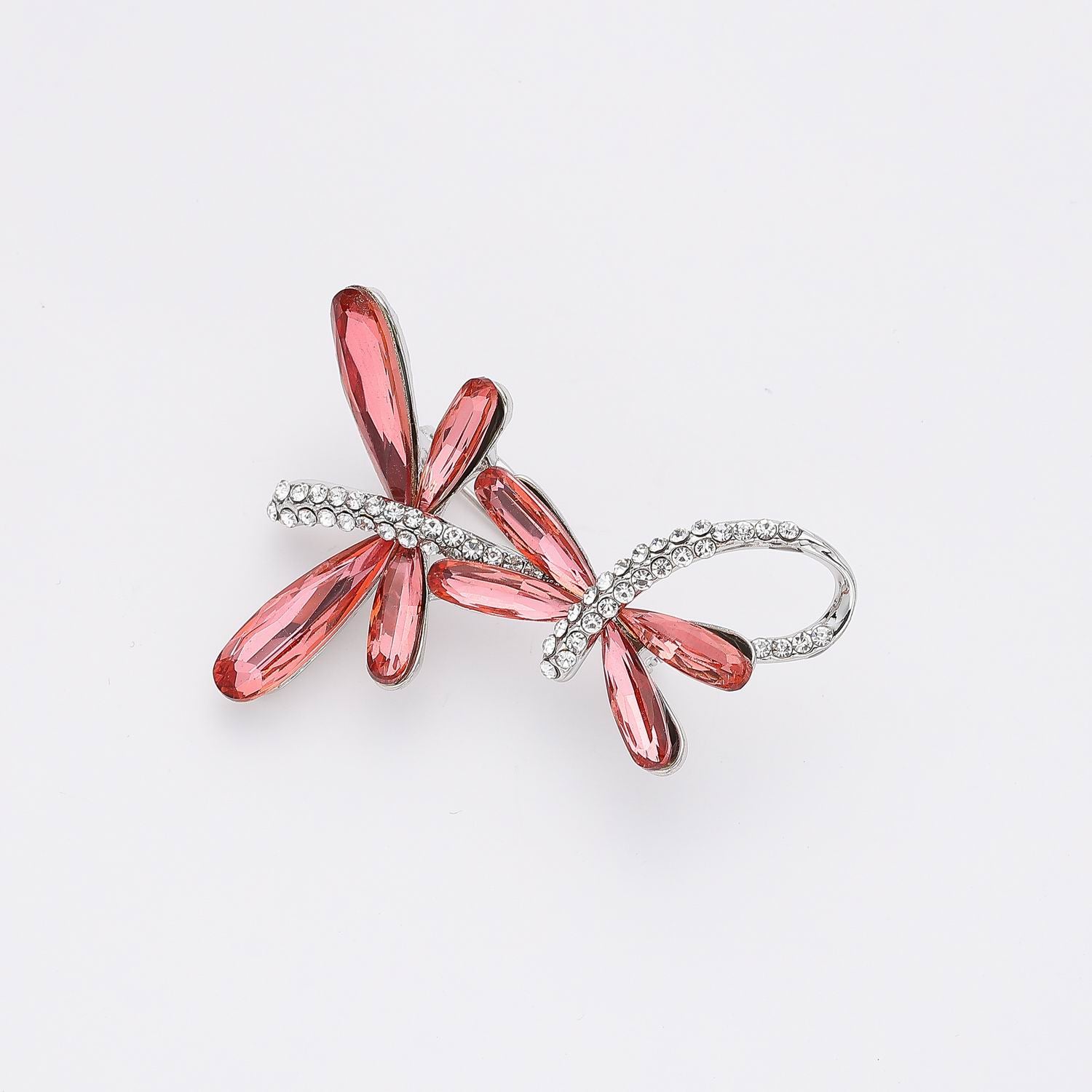 PRENDEDOR 2 LIBELULAS /ALAS CRISTAL FIUSHA / CRISTAL/ PLATA – My Store